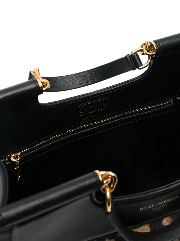 Dolce & Gabbana Small Sicily Tote - Black
