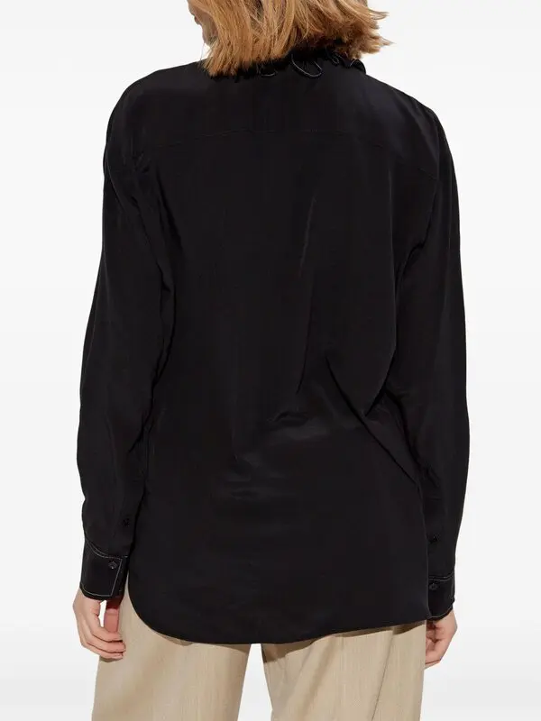 Victoria Beckham Ruffle-detailing Blouse - Black