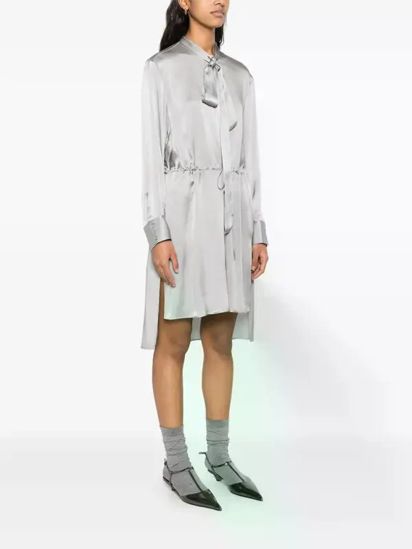 SEMICOUTURE Tie-neck Mini Dress