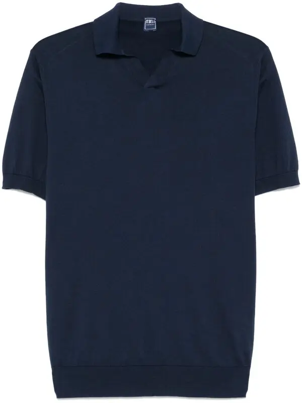 Fedeli Fuji Polo Shirt - Blue