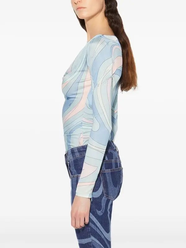Emilio Pucci Long Sleeve Blouse