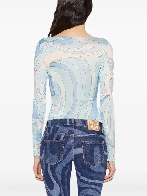 Emilio Pucci Long Sleeve Blouse