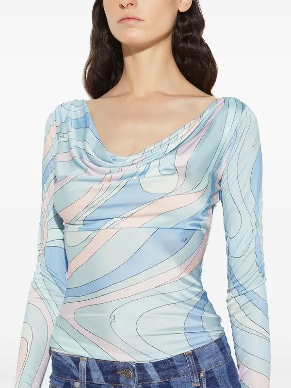 Emilio Pucci Long Sleeve Blouse