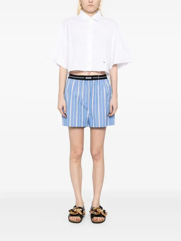 MSGM Striped Shorts