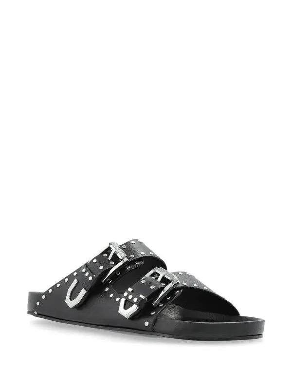IRO PARIS Billie Slides - Black