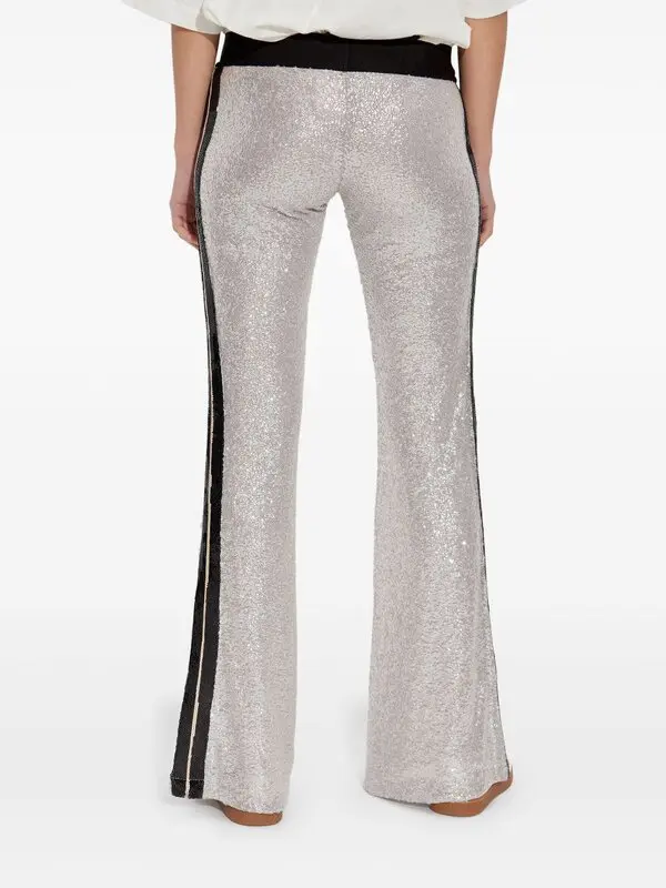 Palm Angels Sequin-embellished Trousers - Silver