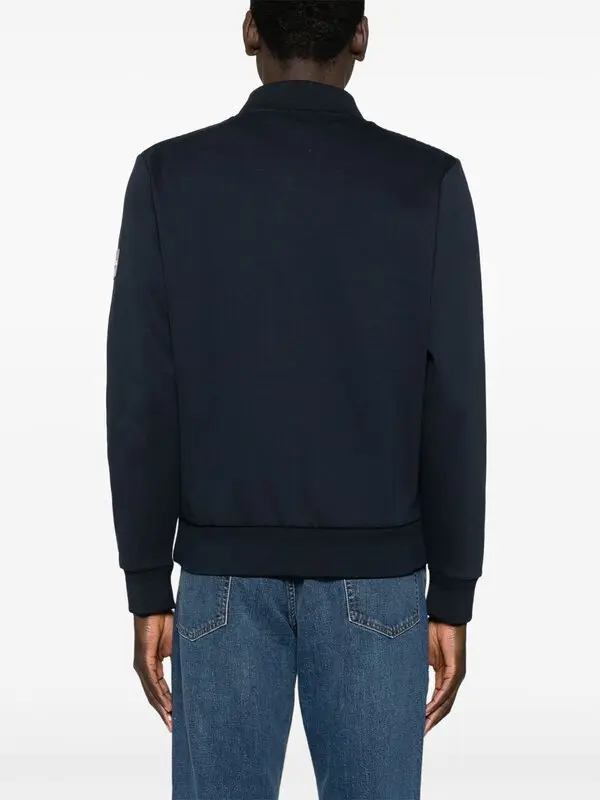 BOSS Logo-patch Bomber Jacket - Blue