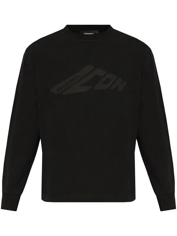Dsquared2 Crew Neck Long Sleeve Sweatshirt - Black
