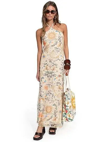 Victoria's Secret Agua Bendita Sari Dress - Print