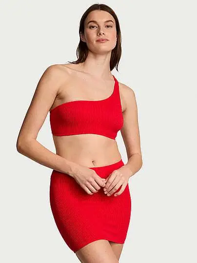 Victoria's Secret Swim Crinkle Cover-up Skirt - Red