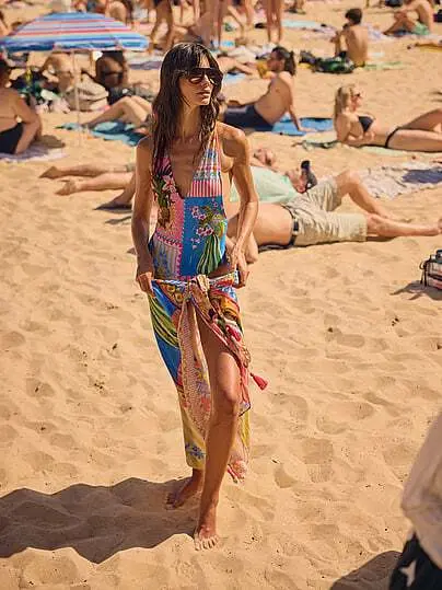 Victoria's Secret Agua Bendita Marine Pareo - Print