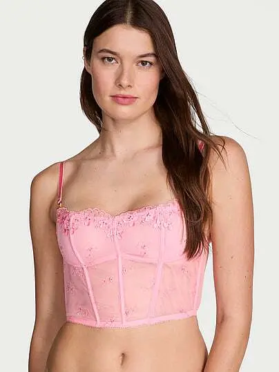 Victoria's Secret Dream Angels Pretty Petals Corset Top - Pink