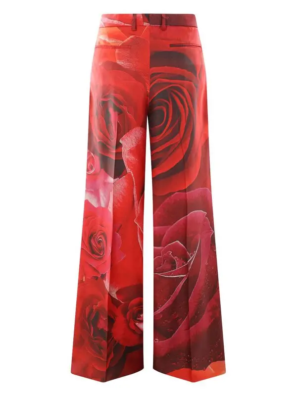 Roberto Cavalli Floral Print Trousers