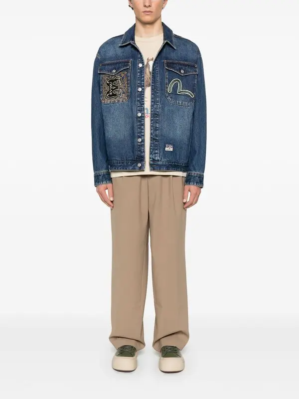EVISU Embroidered Denim Jacket
