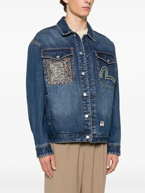 EVISU Embroidered Denim Jacket