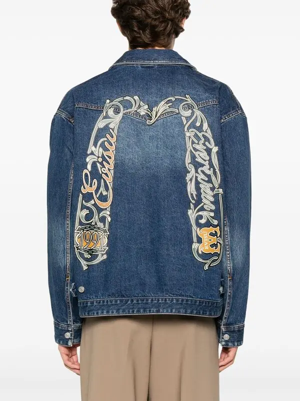 EVISU Embroidered Denim Jacket