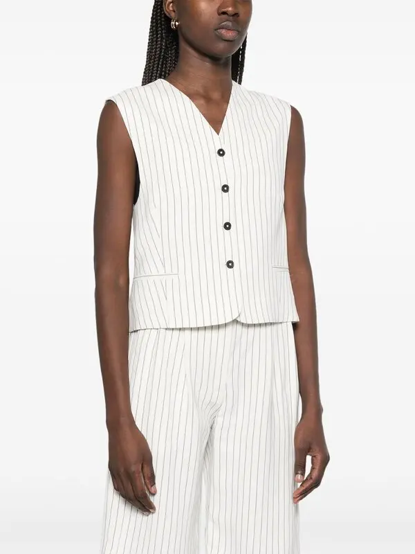 Loulou De Saison Striped Waistcoat