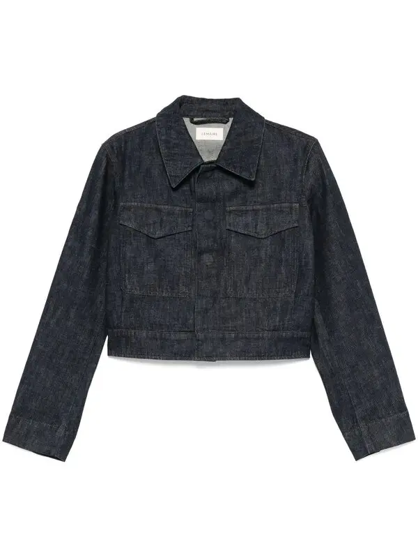 LEMAIRE Two Pocket Cropped Jacket - Blue