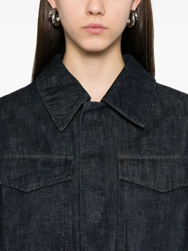 LEMAIRE Two Pocket Cropped Jacket - Blue