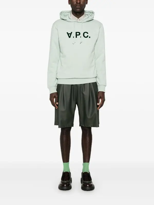 A.p.c. Flocked-logo Hoodie