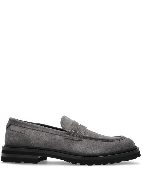 Dolce & Gabbana Logo-plaque Loafers - Grey
