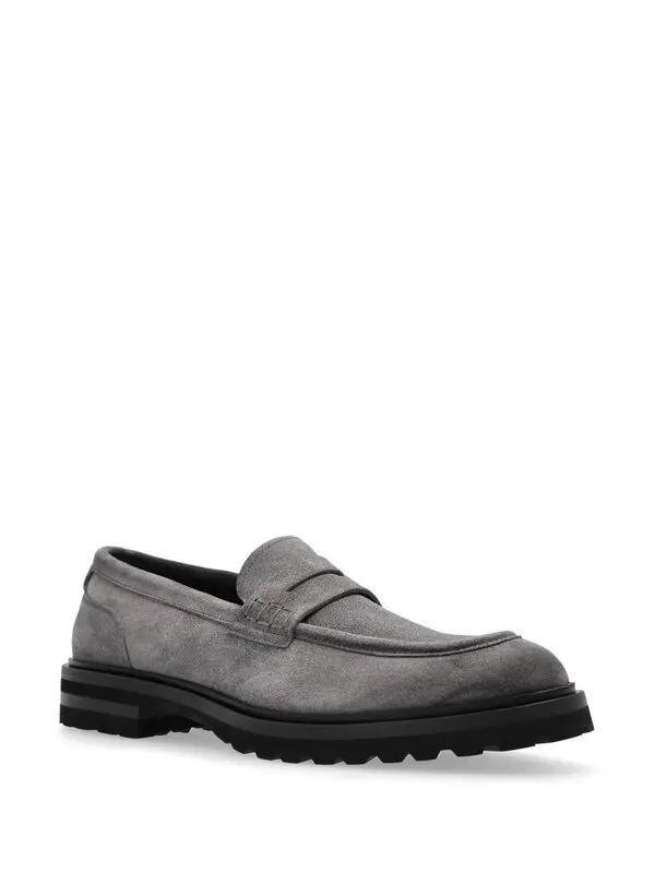 Dolce & Gabbana Logo-plaque Loafers - Grey
