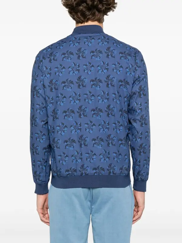 Kiton Floral-print Bomber Jacket