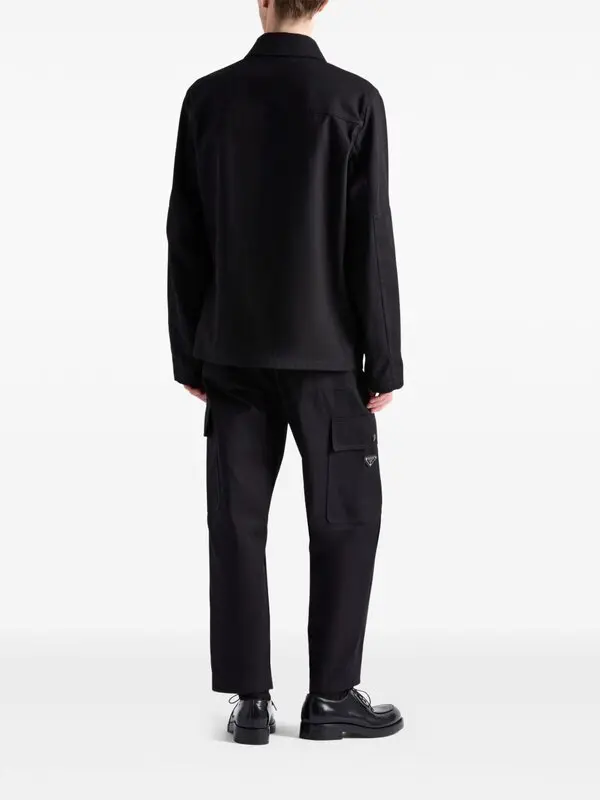 Prada Triangle Logo Trousers