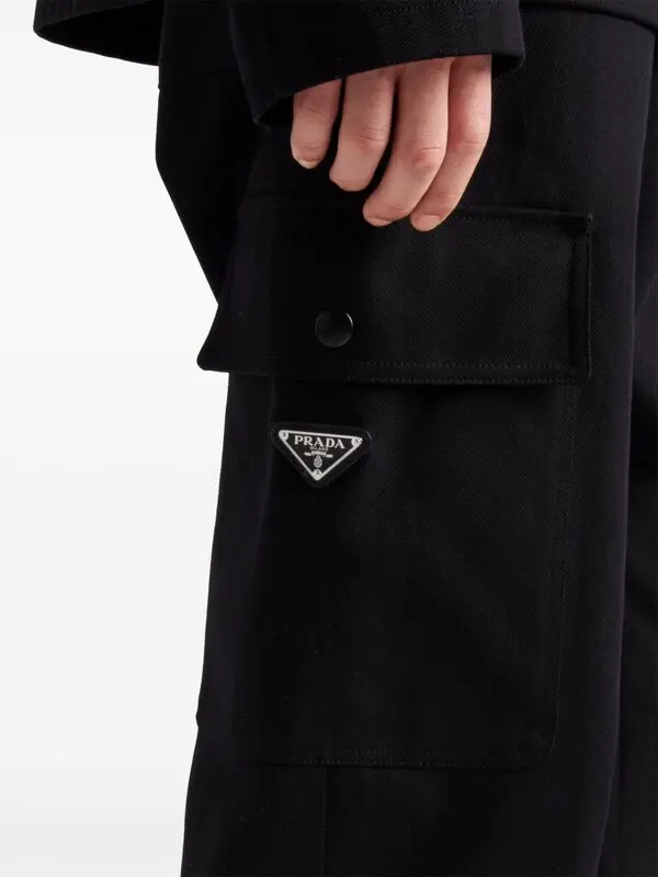 Prada Triangle Logo Trousers