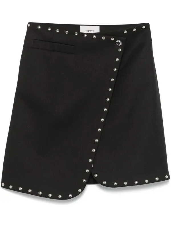 Coperni Studded Wrap Mini Skirt