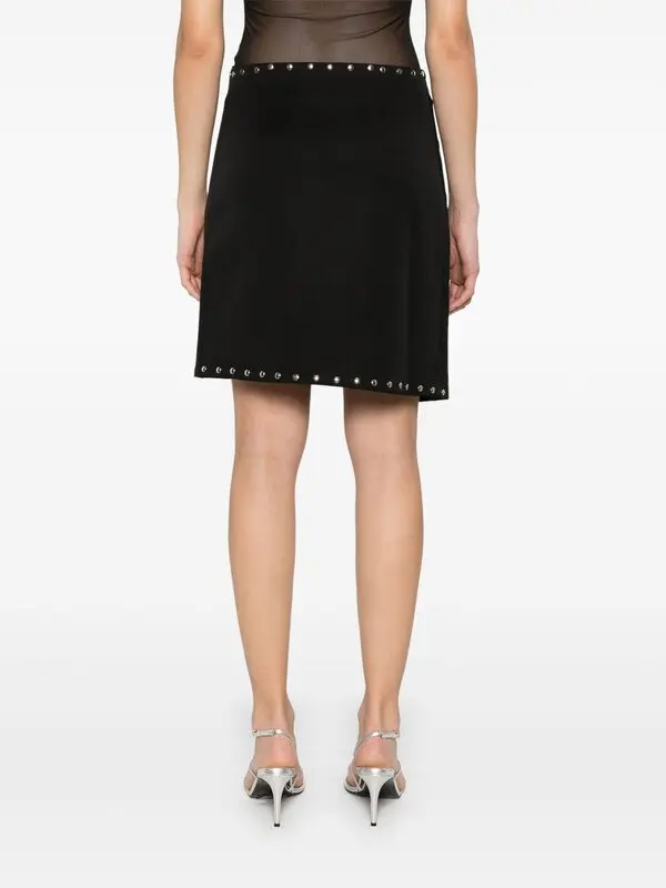 Coperni Studded Wrap Mini Skirt