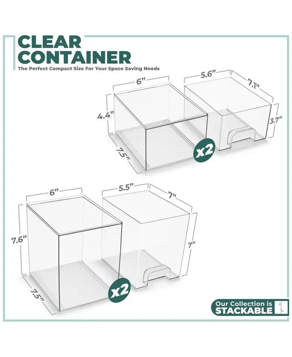 SORBUS Makeup Organizer Case With Pull-out Drawers