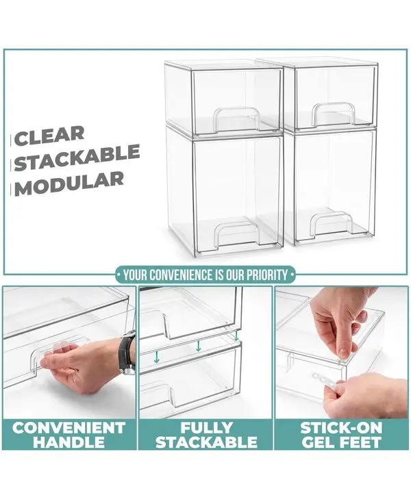 SORBUS Makeup Organizer Case With Pull-out Drawers