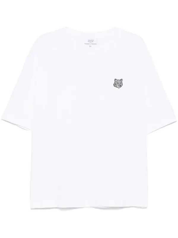 Maison Kitsuné Bold Fox Head Patch T-shirt - White