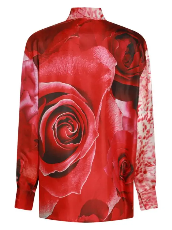 Roberto Cavalli Mix-print Shirt