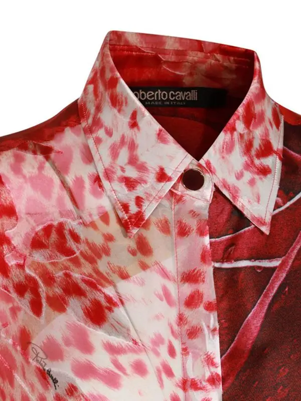 Roberto Cavalli Mix-print Shirt