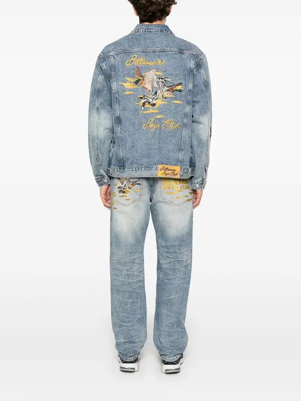 BILLIONAIRE BOYS CLUB Duck Embroidered Denim Jacket