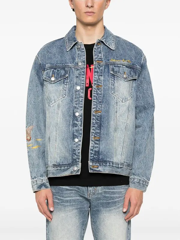 BILLIONAIRE BOYS CLUB Duck Embroidered Denim Jacket