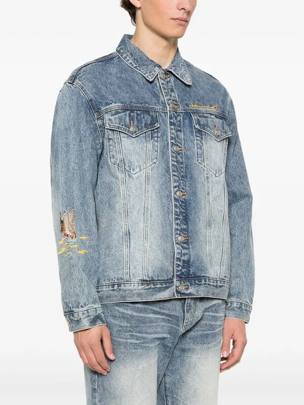 BILLIONAIRE BOYS CLUB Duck Embroidered Denim Jacket