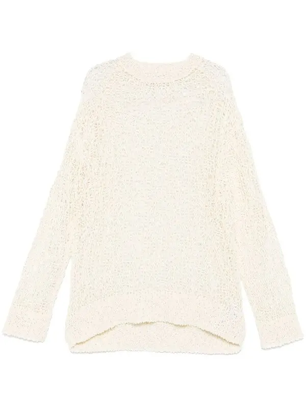 JIL SANDER Open-knit Sweater - Neutrals
