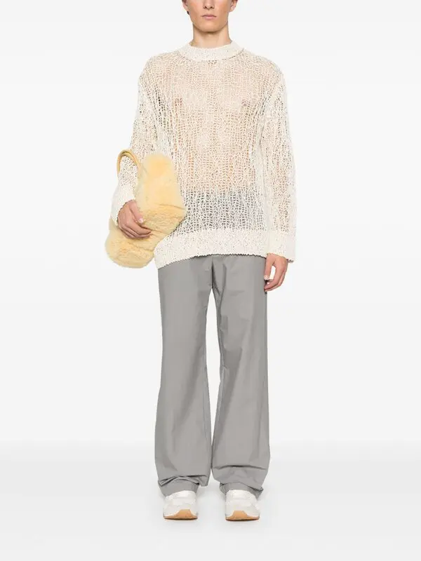 JIL SANDER Open-knit Sweater - Neutrals