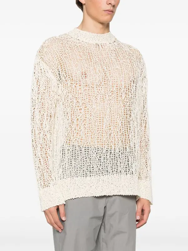 JIL SANDER Open-knit Sweater - Neutrals