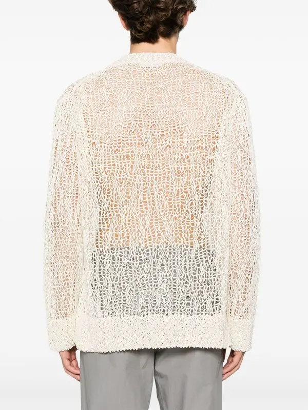 JIL SANDER Open-knit Sweater - Neutrals