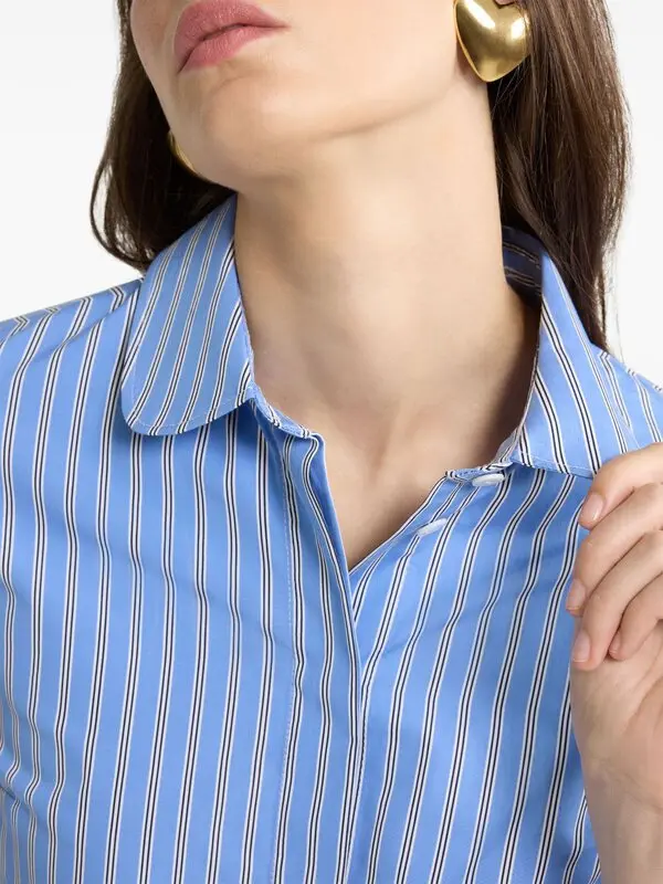 PATOU Striped Poplin Shirt - Blue
