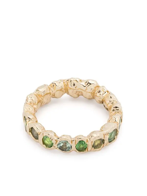 FIE ISOLDE 14k Yellow Sapphire And Tsavorite Ring - Gold