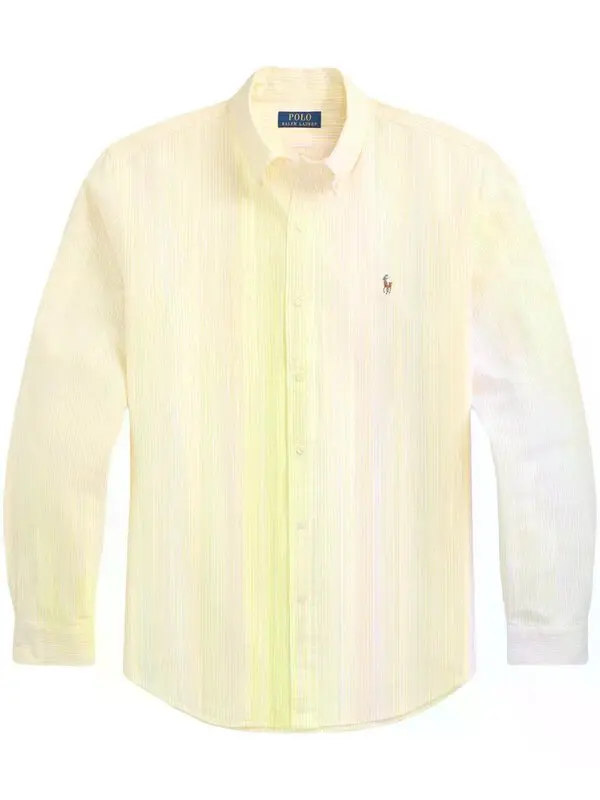 Polo Ralph Lauren Striped Oxford Shirt - Yellow