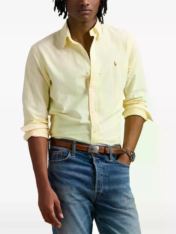 Polo Ralph Lauren Striped Oxford Shirt - Yellow