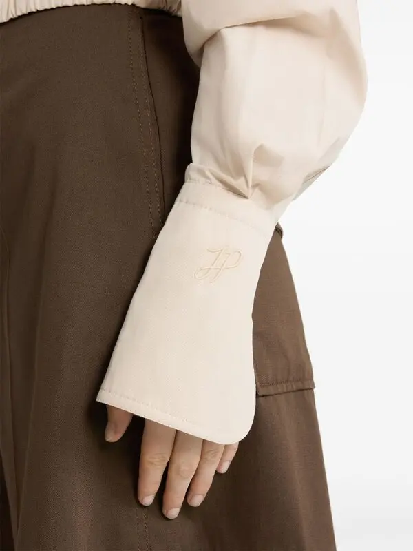 PATOU Cropped Safari Shirt - Neutrals