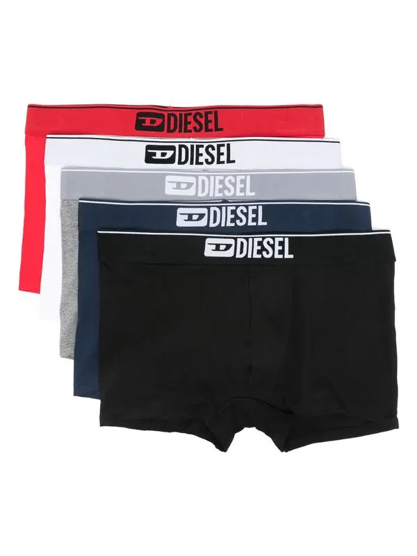 DIESEL Logo-waistband Boxers - Red