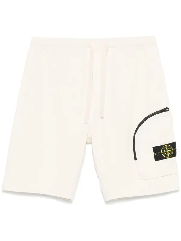 Stone Island Compass-badge Track Shorts - Neutrals